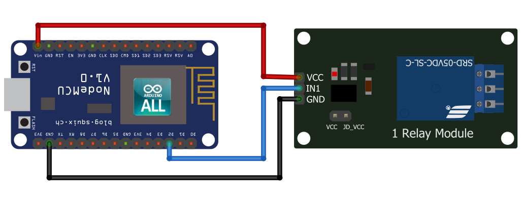 Nodemcu Esp8266 Esp8285 Arduino 38 Esp8266 Nudemcu Relay สั่งงานเปิดปิดไฟผ่าน Relay แบบ